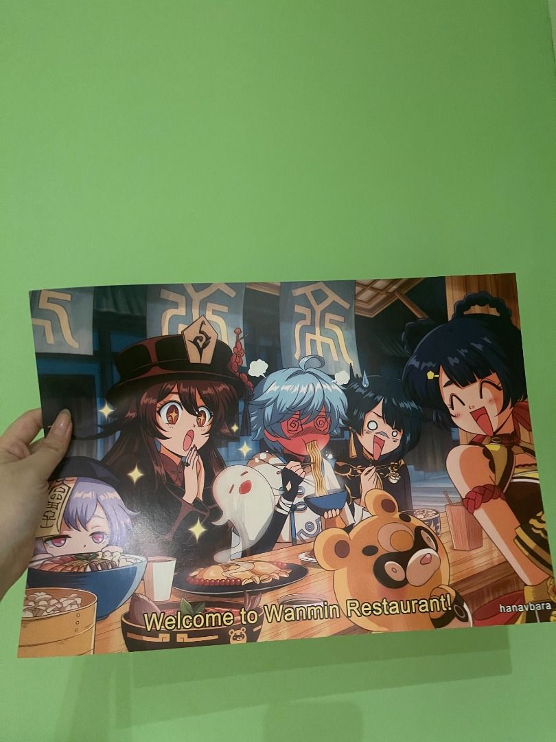 hanavbara Wanmin Restaurant Poster [Genshin Impact], Hobbies & Toys ...