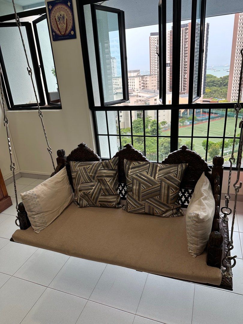 Hand Crafted Indian Swing With Backrest, Furniture & Home Living, Furniture, Other Home ...