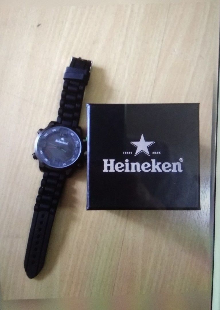 Heineken watch 3 for $5, Men's Fashion, Watches & Accessories, Watches ...