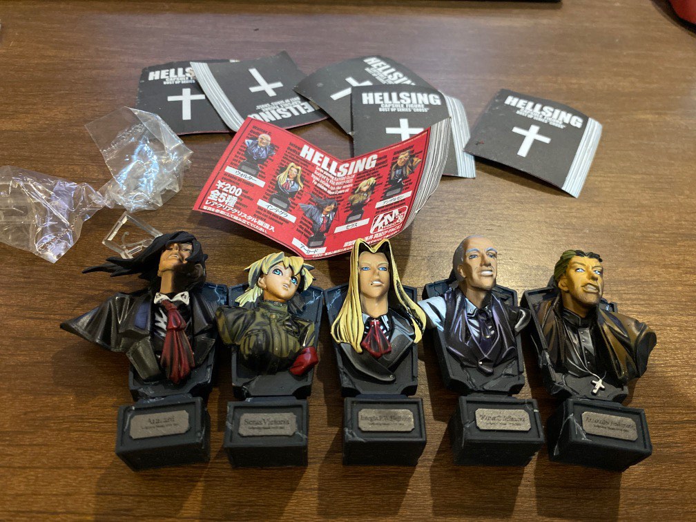 Hellsing figure gashapon bust , Hobbies & Toys, Toys & Games on Carousell