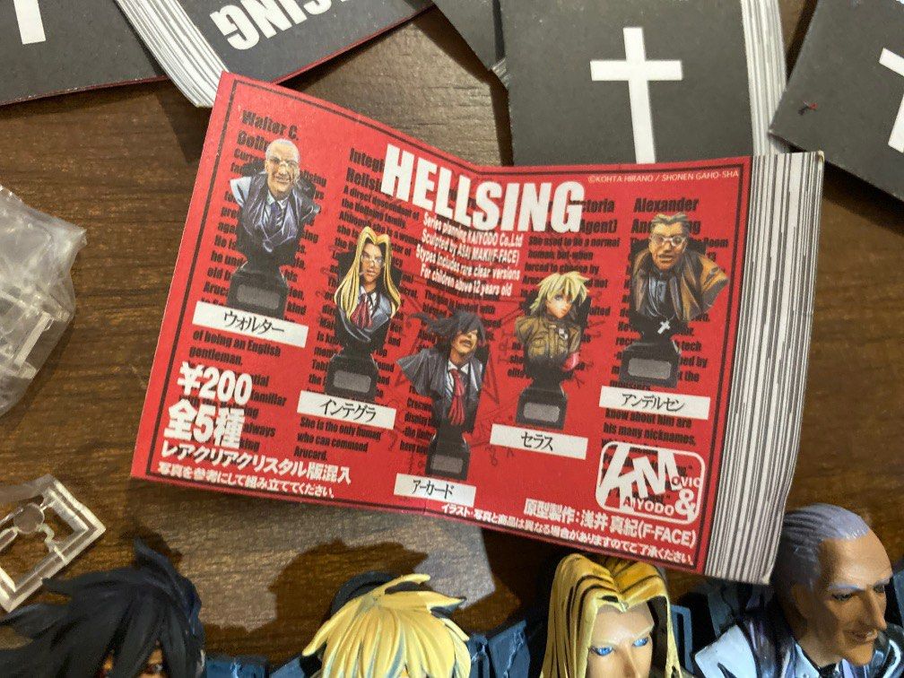 Hellsing figure gashapon bust , Hobbies & Toys, Toys & Games on Carousell