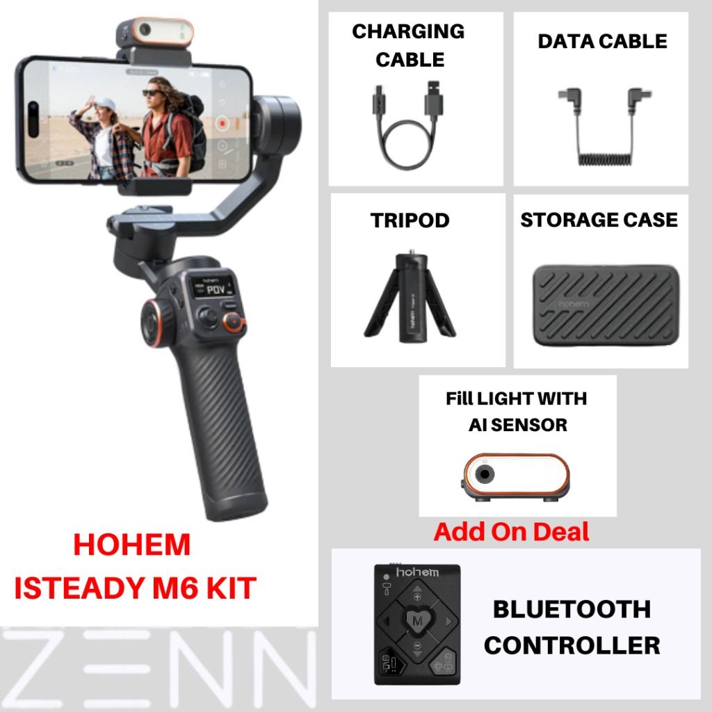 Hohem iSteady M6 / M6 Kit with AI Sensor Smartphone Gimbal Stabilizer ...