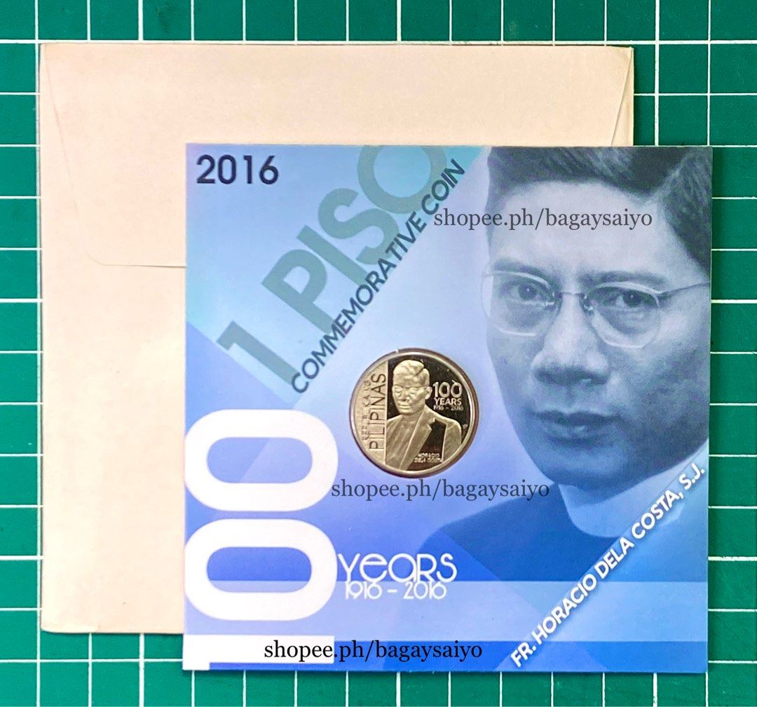 HORACIO DELA COSTA 2016 Philippine Commemorate Coin Official BSP Mint ... HORACIO DELA COSTA 2016 Philippine Commemorate Coin Official BSP Mint ...