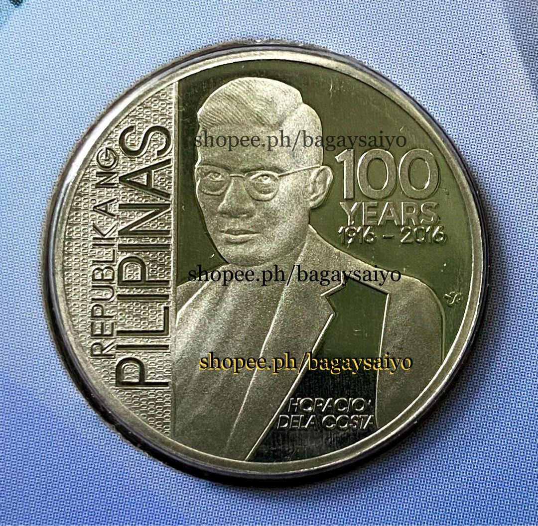 HORACIO DELA COSTA 2016 Philippine Commemorate Coin Official BSP Mint ... HORACIO DELA COSTA 2016 Philippine Commemorate Coin Official BSP Mint ...