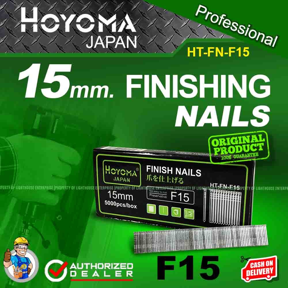 HOYOMA Japan 15mm Finish Nails For Air Brad Nailer Gun (HT-FN-F15 ...