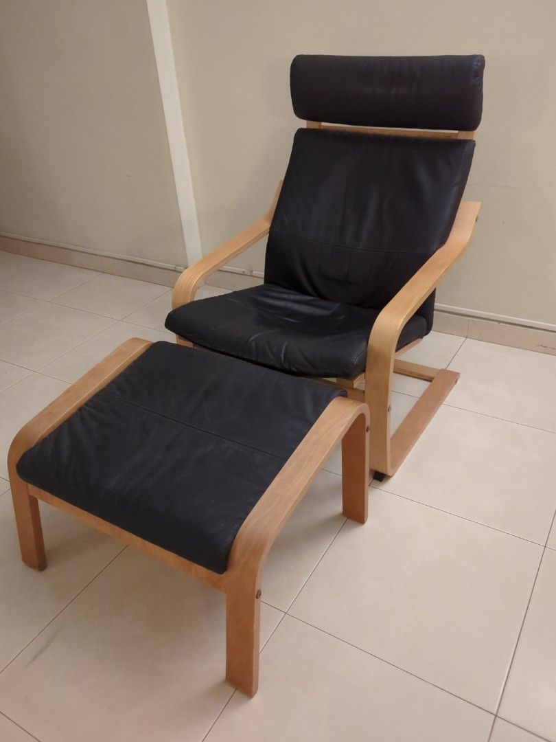 IKEA arm chair with leg rest (Collection on 12 Jun), Furniture & Home ...