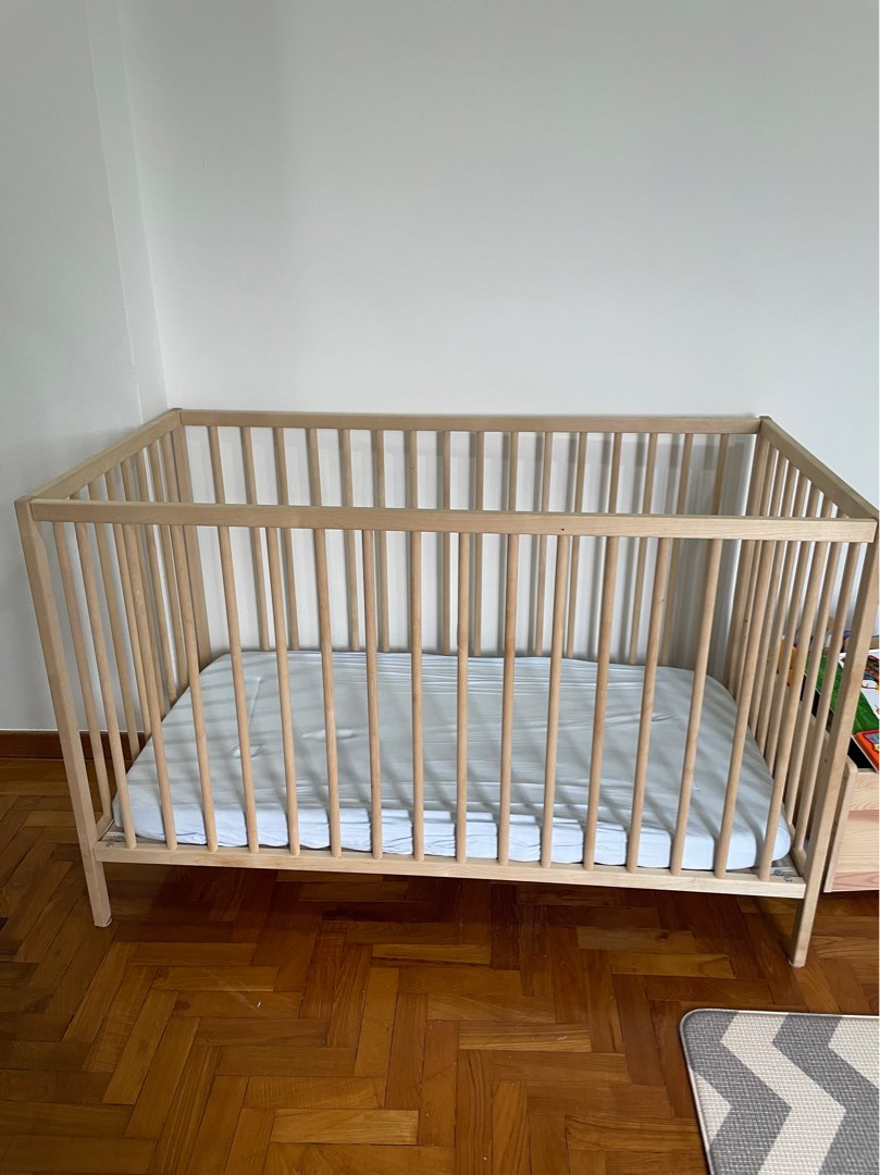 Ikea Cot, Babies & Kids, Baby Nursery & Kids Furniture, Cots & Cribs on Carousell