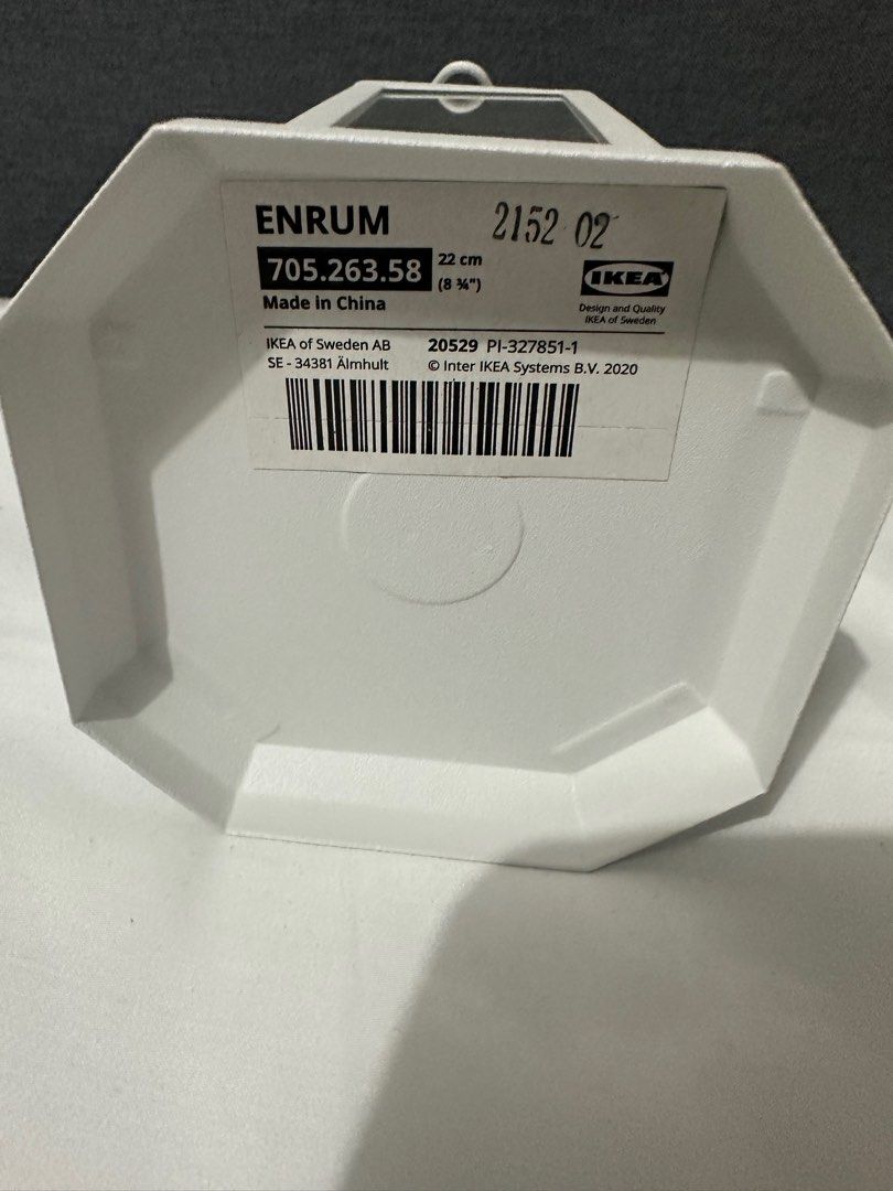 IKEA ENRUM WHITE LANTERN, Furniture & Home Living, Home Decor, Other ...