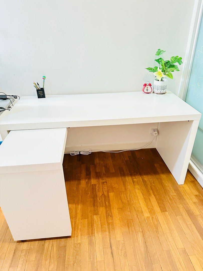 Ikea malm table, Furniture & Home Living, Furniture, Tables & Sets on ...