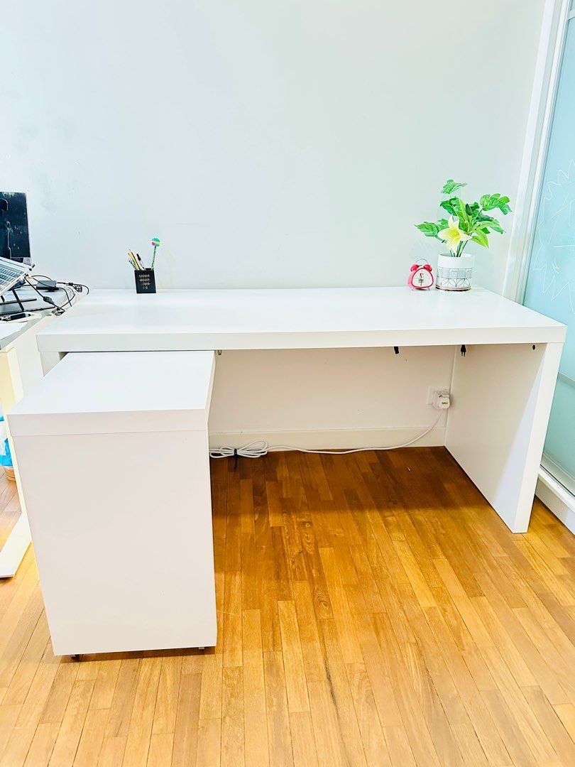 Ikea malm table, Furniture & Home Living, Furniture, Tables & Sets on ...