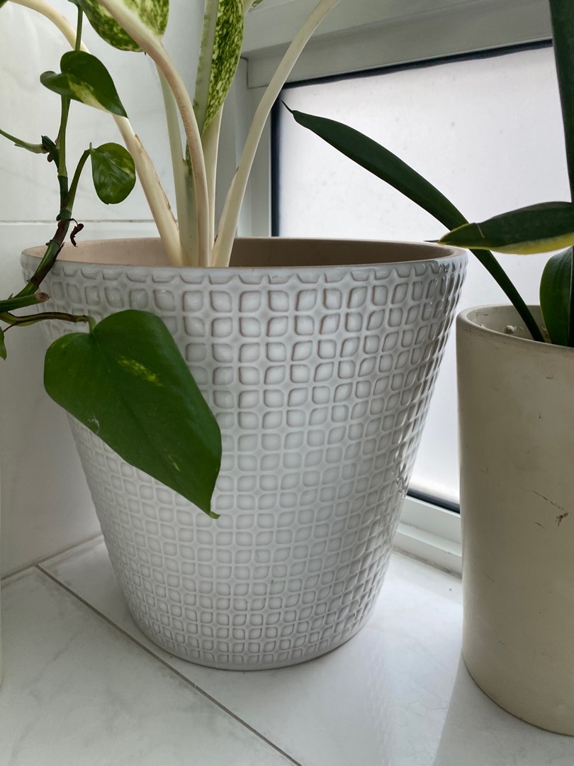 IKEA pots (2) 20cm, Furniture & Home Living, Gardening, Pots & Planters ...