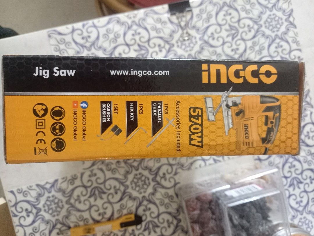 INGCO jig saw 570w JS57028, Furniture & Home Living, Home Improvement ...