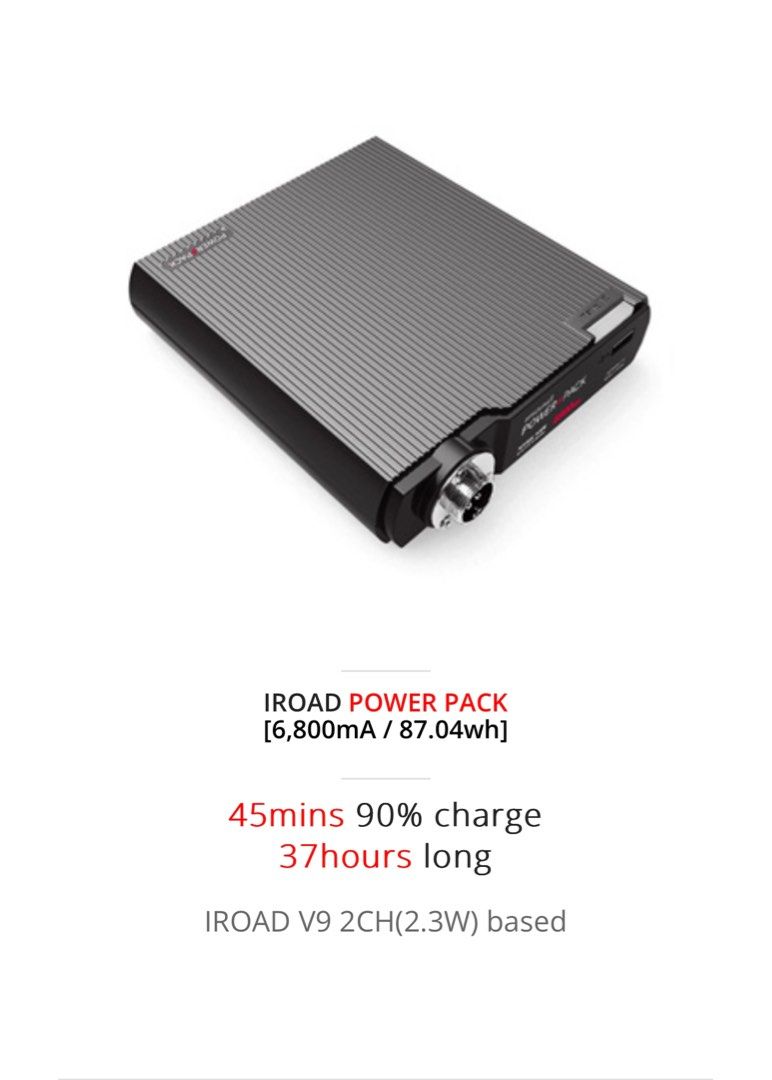 IROAD Battery Powerpack, Car Accessories, Accessories on Carousell