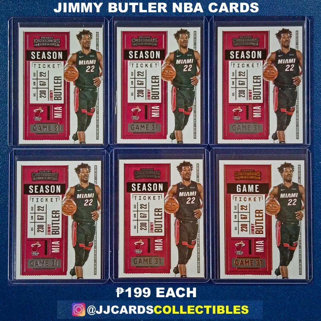 Jimmy Butler 2020 Contenders NBA Cards, Hobbies & Toys, Toys & Games on ...