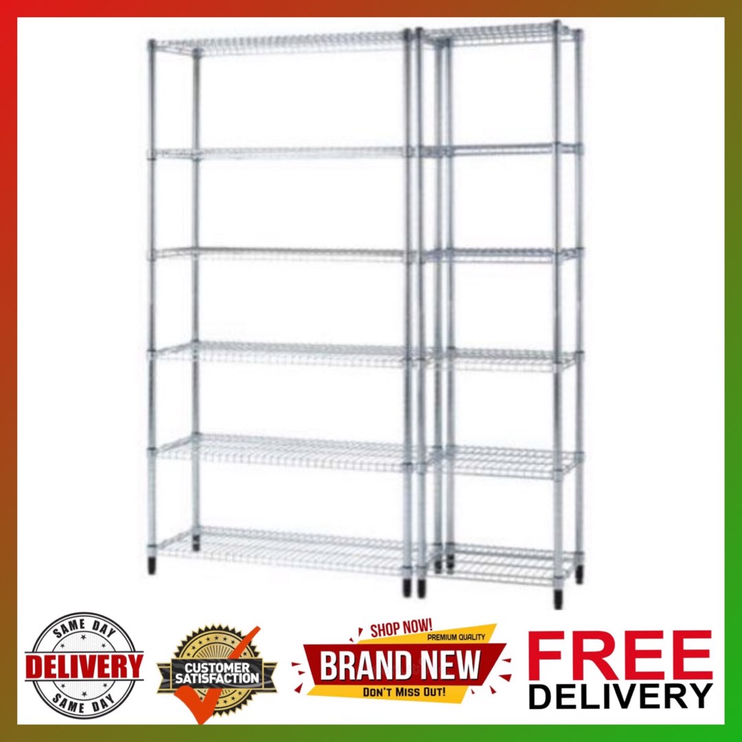 Kitchen rack, Shelving rack, shelf, OMAR 2 shelf sections 140×36×181 ...