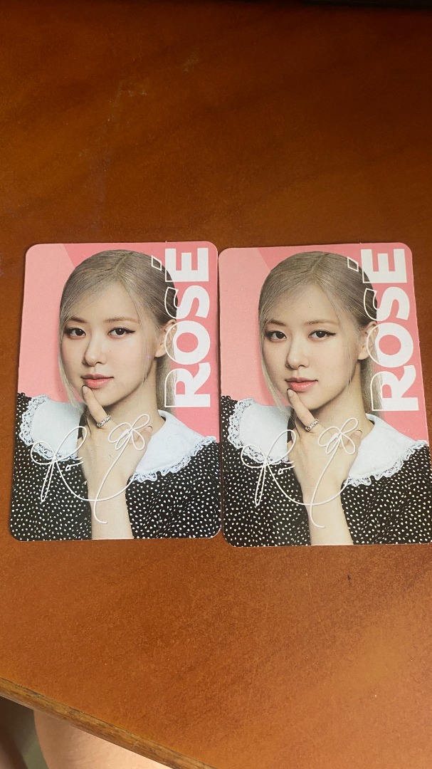 kpop Blackpink Rose photocards, Hobbies & Toys, Memorabilia & Collectibles, K-Wave on Carousell