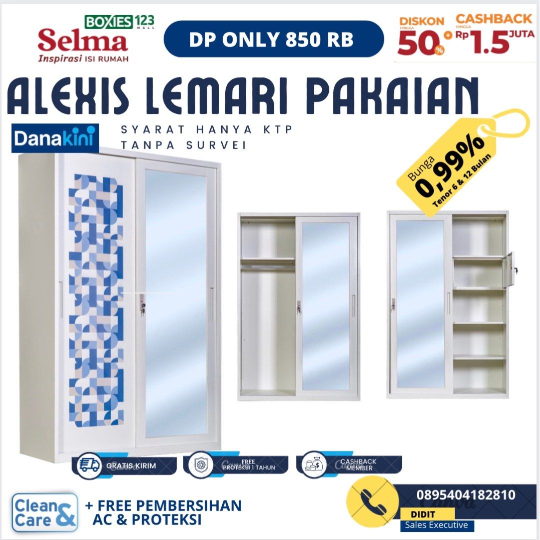 Lemari pakain besi selma, Perabotan Rumah di Carousell