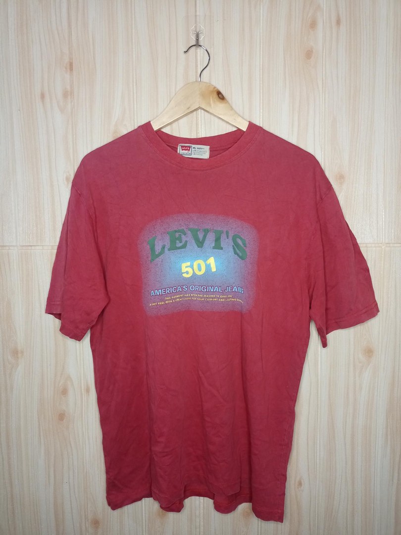LEVIS 501 TEE, Men's Fashion, Tops & Sets, Tshirts & Polo Shirts on ...