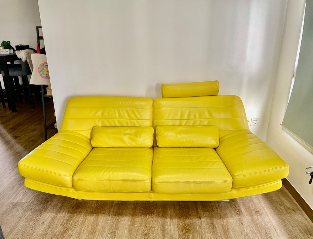 Limberg Genuine Leather 2 Seater Sofa (Made in Germany), Furniture ...