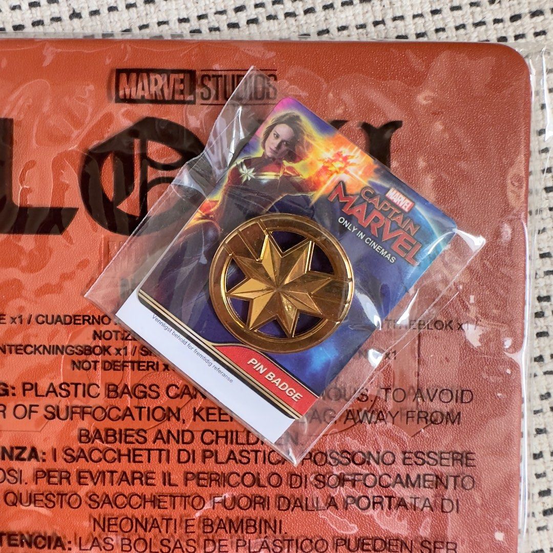 Loki Marvel Studios TVA Notebook (from disney +) with Captain Marvel ...