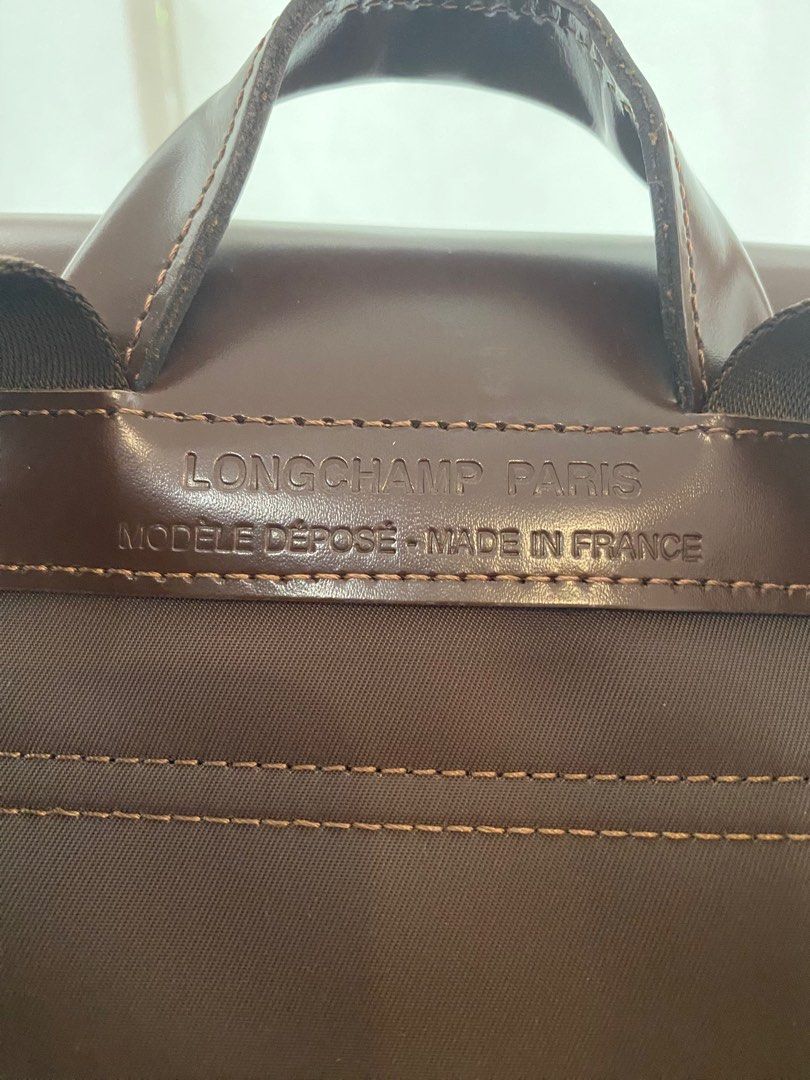Longchamp Backpack Dark Brown Made In France, Women's Fashion, Bags ...