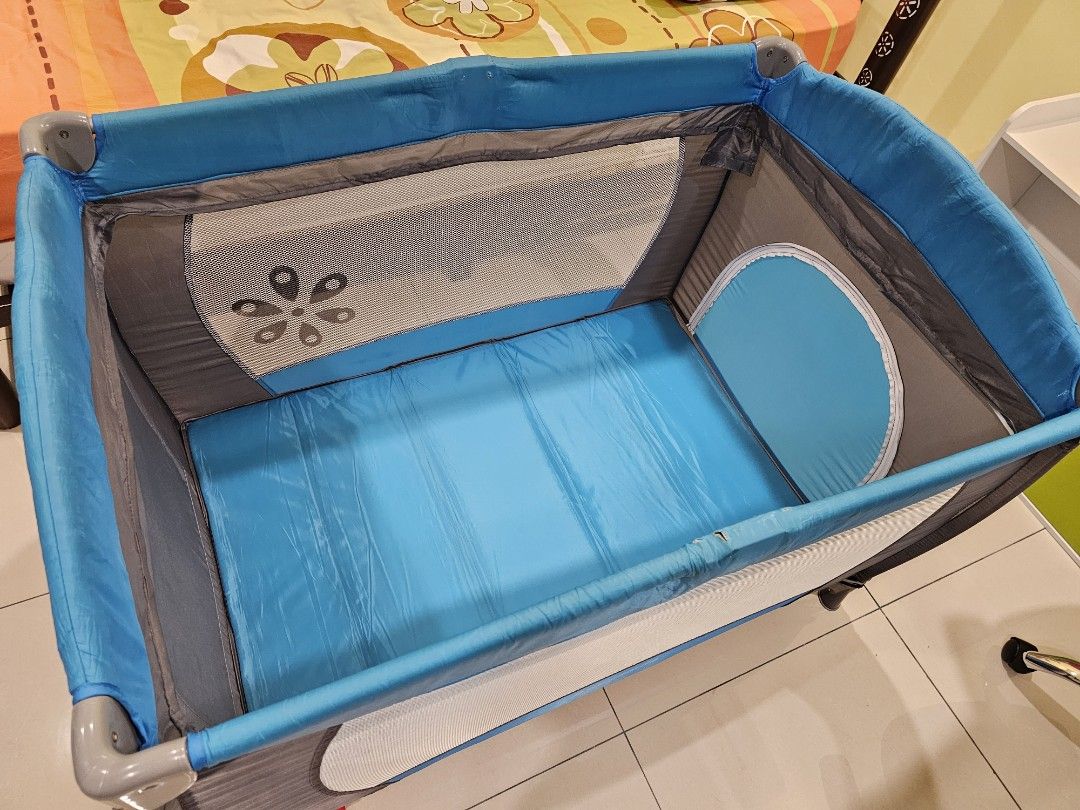 Mamakiddies Foldable Baby Cot Baby Bed Playpen, Babies & Kids, Baby ...