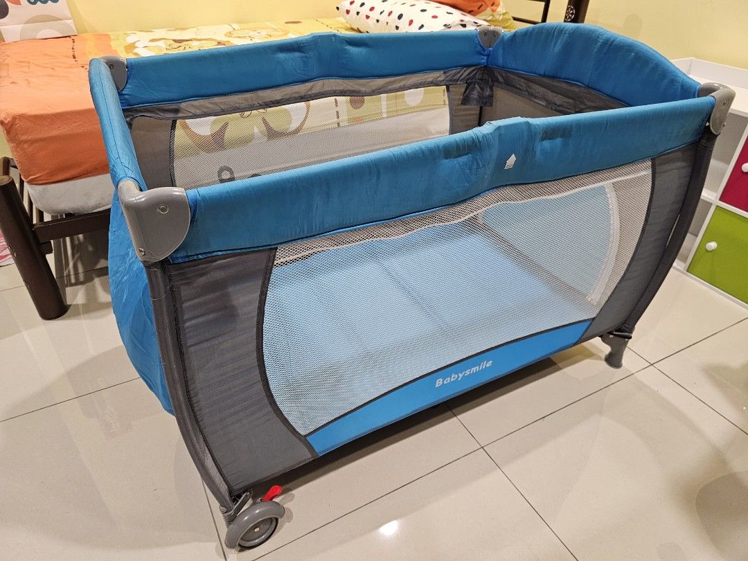 Mamakiddies Foldable Baby Cot Baby Bed Playpen, Babies & Kids, Baby ...