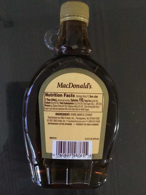 Maple syrup 370ml, Food & Drinks, Homemade Bakes on Carousell