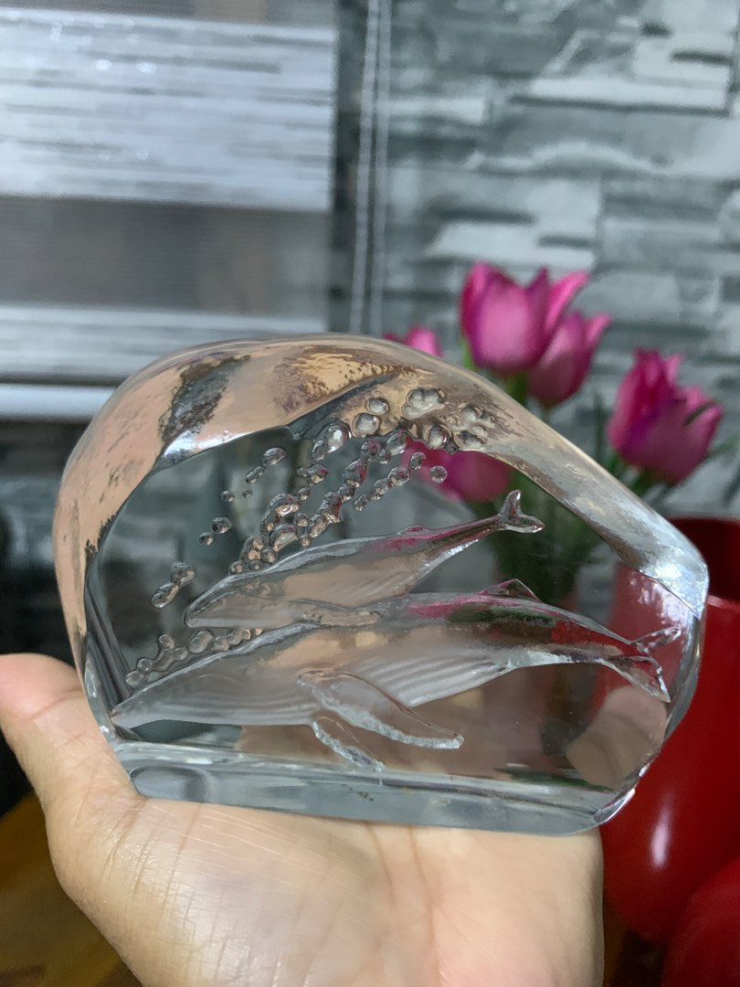 SALE! marine glass art table top display/paperweight on Carousell