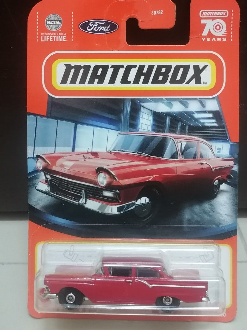 Matchbox 2023 MBX Showroom 1957 Ford Custom 300 - Red, Hobbies & Toys ...