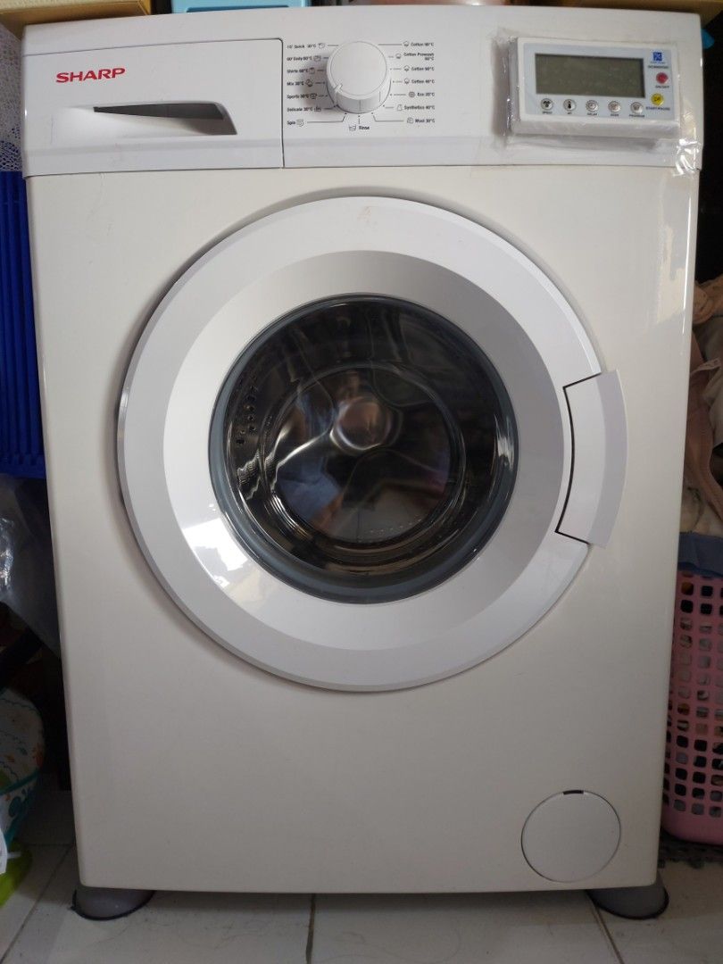 Mesin Cuci SHARP ES-FL 1072B Front Loading 7 kg, Perabotan Rumah di Carousell