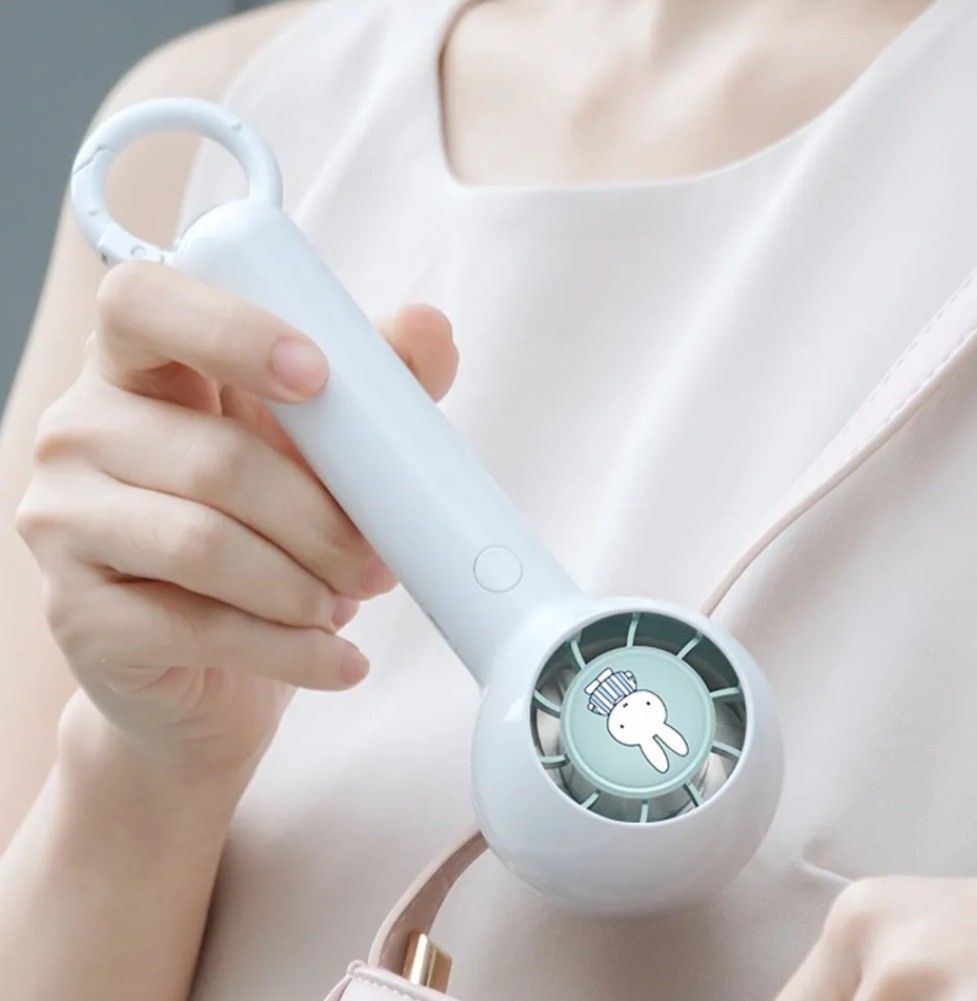Miffy Mini Handheld Fan Portable Usb Rechargeable Battery Cooling ...