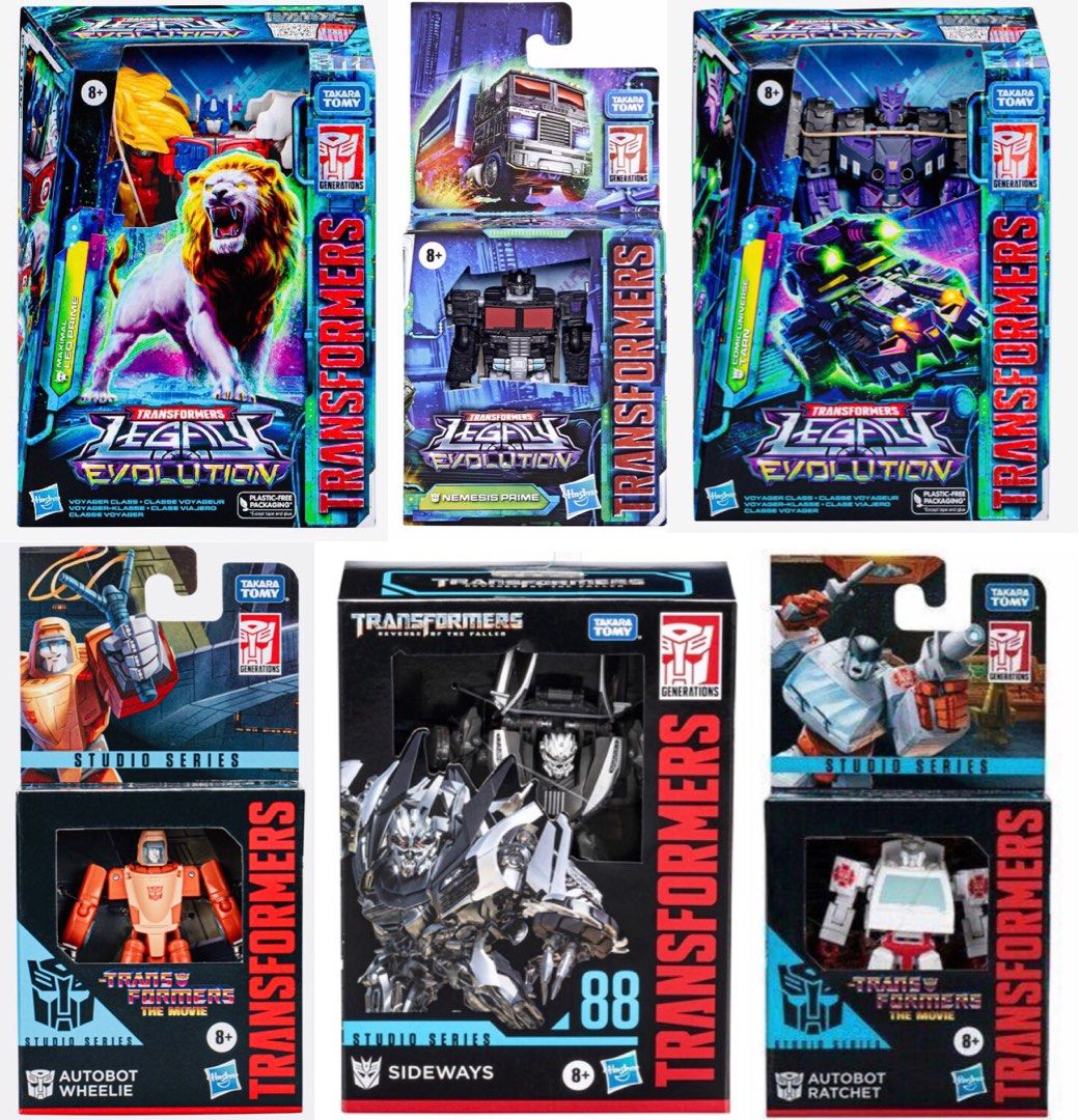 MISB Transformers Studio Series Core Class Nemesis Prime, Ratchet ...