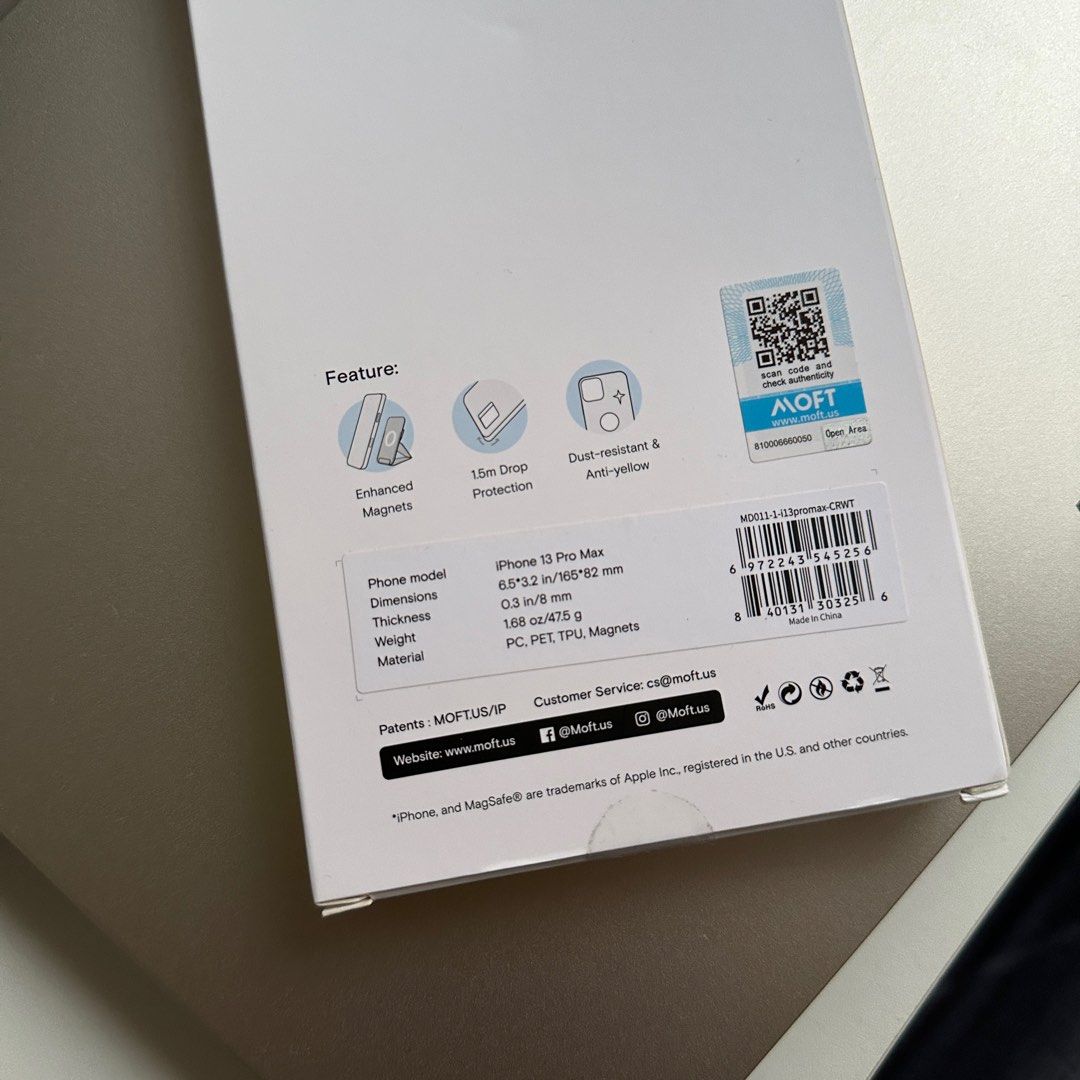 MOFT Magsafe iPhone 13 Pro Max Case, Mobile Phones & Gadgets, Mobile ...