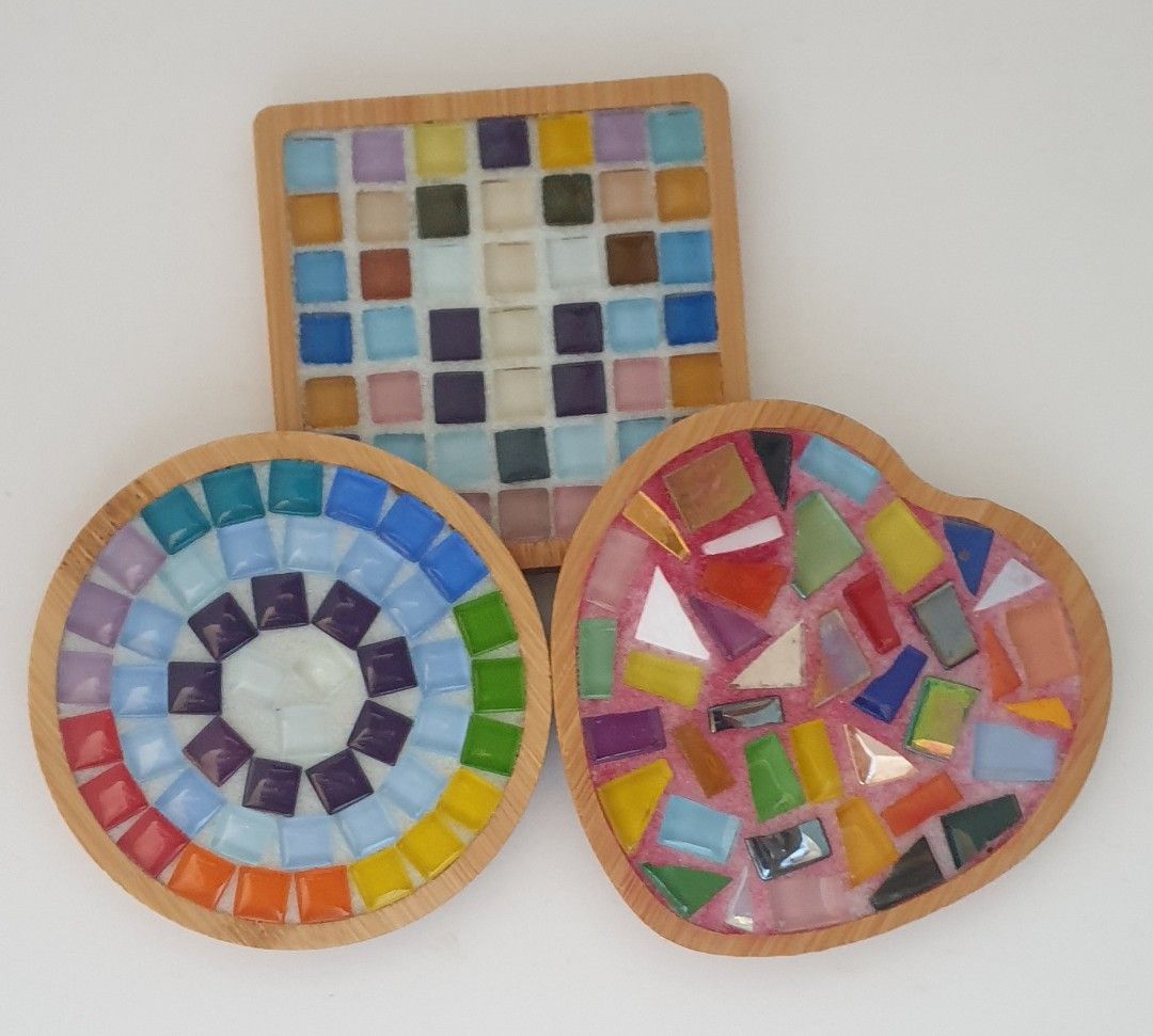Mosaic Coaster DIY, Hobbies & Toys, Stationery & Craft, Handmade Craft ...