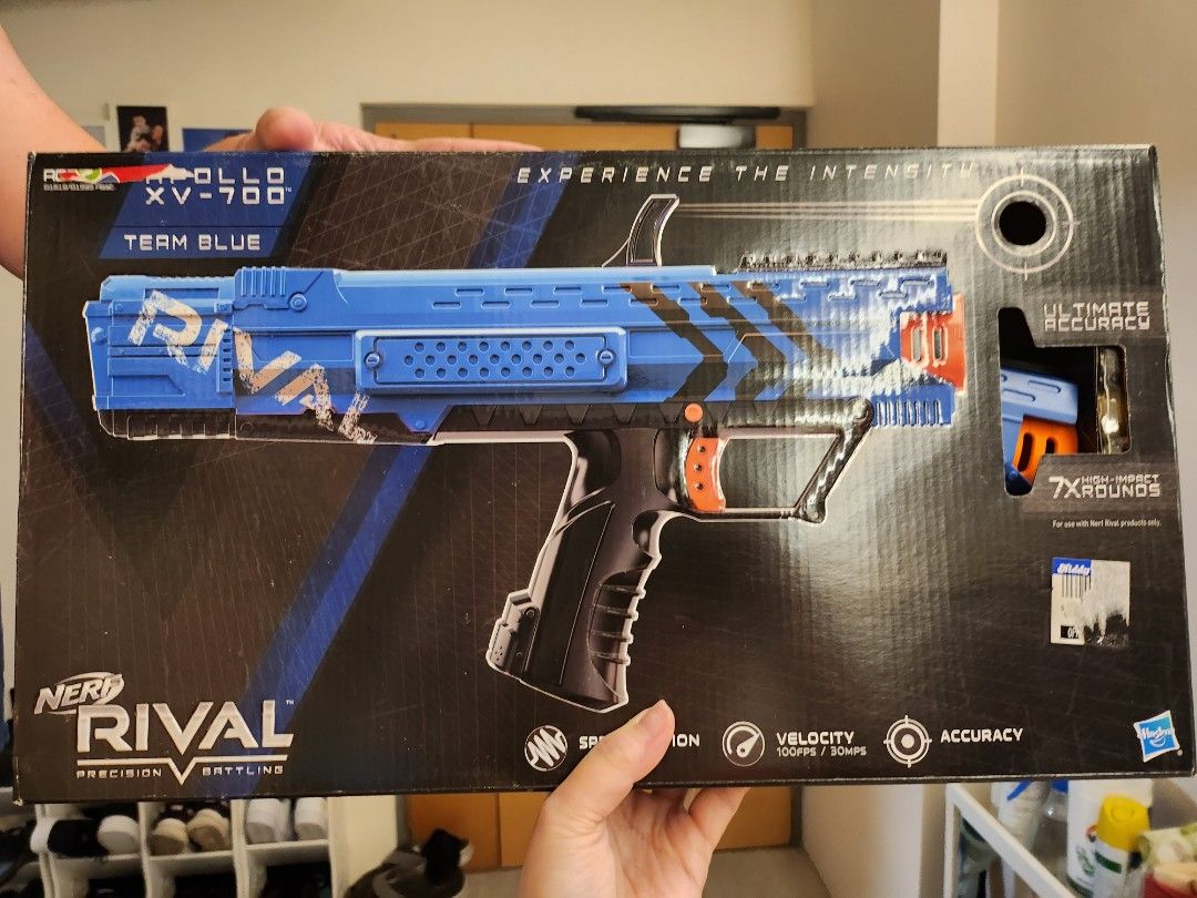Nerf gun rival toy gun in box, Hobbies & Toys, Toys & Games on Carousell