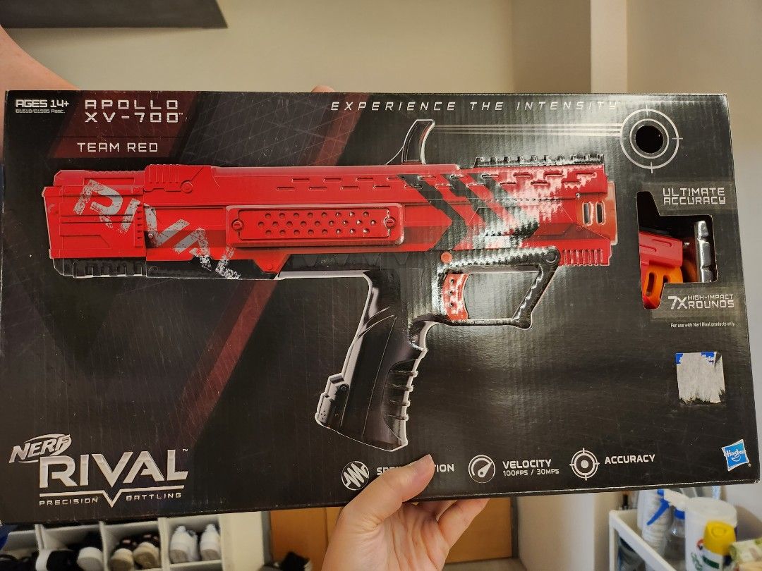 Nerf gun rival toy gun in box, Hobbies & Toys, Toys & Games on Carousell