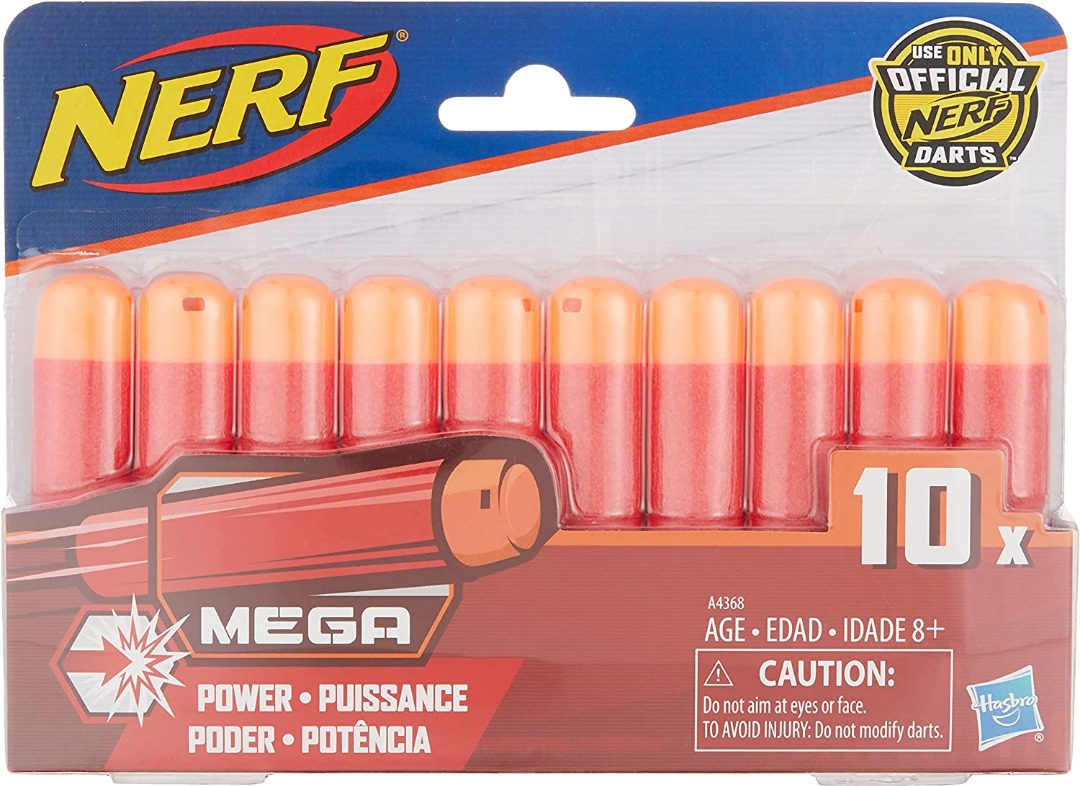 NERF N-Strike Mega Bullets Refill (10 Pack) on Carousell