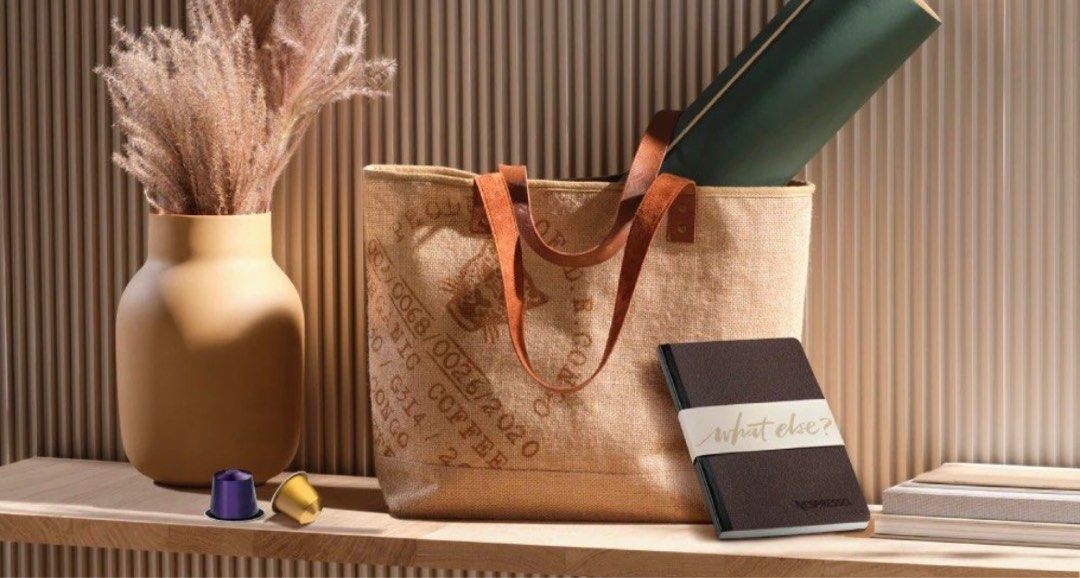 Nespresso Jute Tote Bag, Women's Fashion, Bags & Wallets, Tote Bags on ...