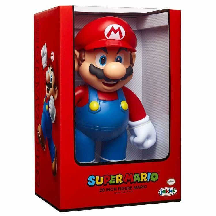Nintendo Super Mario 20-inch Mario Big Figure, Poseable Action Figure ...