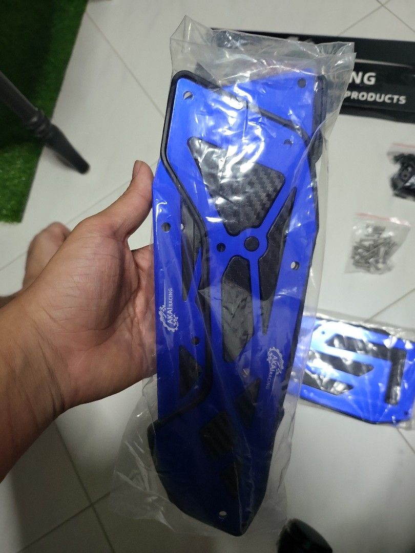 NMAX V2 Blue Floorboard/Foot Rest, Motorcycles, Motorcycle Accessories ...