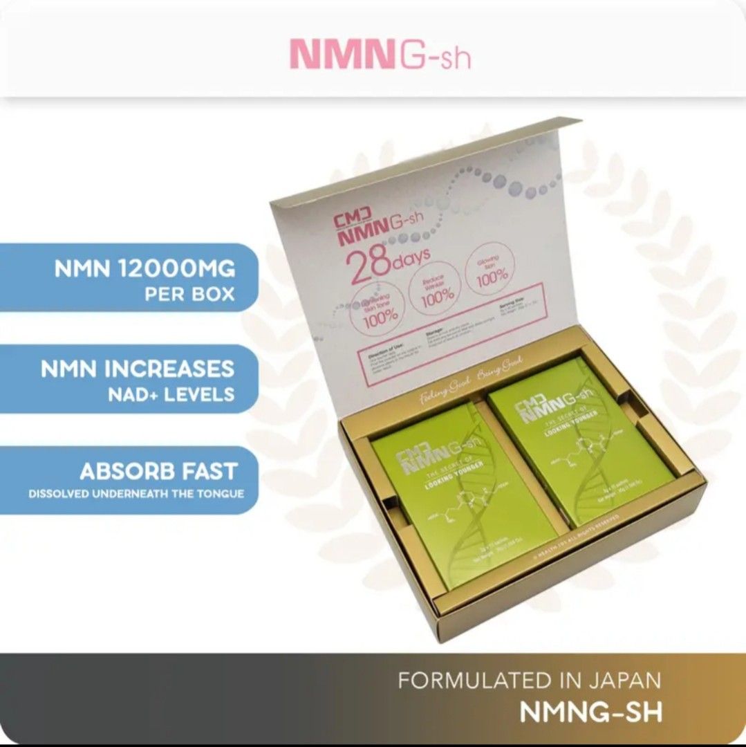 NMNG-sh Nicotinamide Mononucleotide, Health & Nutrition, Health ...