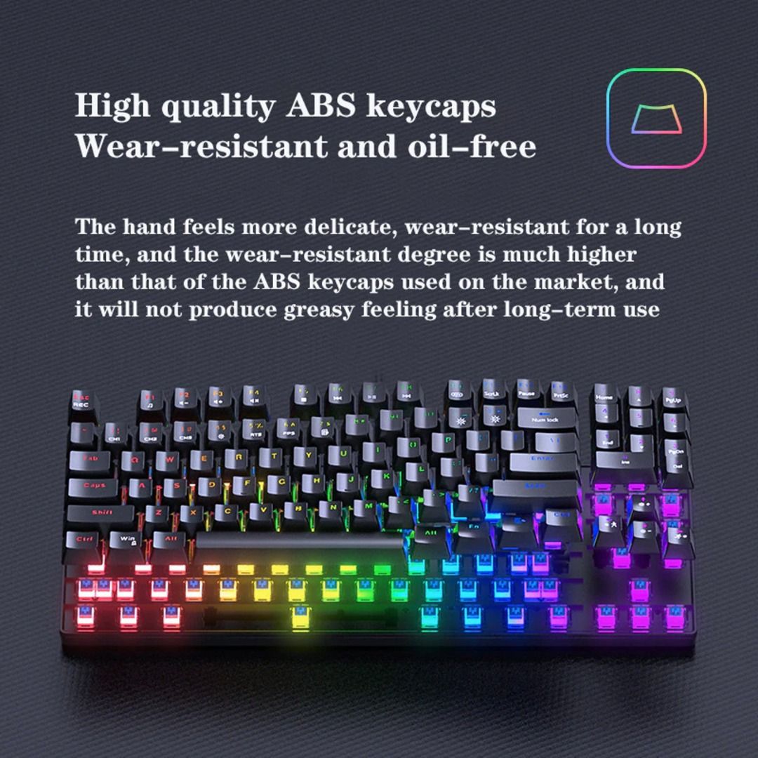 OKINUMA G26 Gaming Keyboard and Mouse Combo RGB Mechanical Keyboard ...
