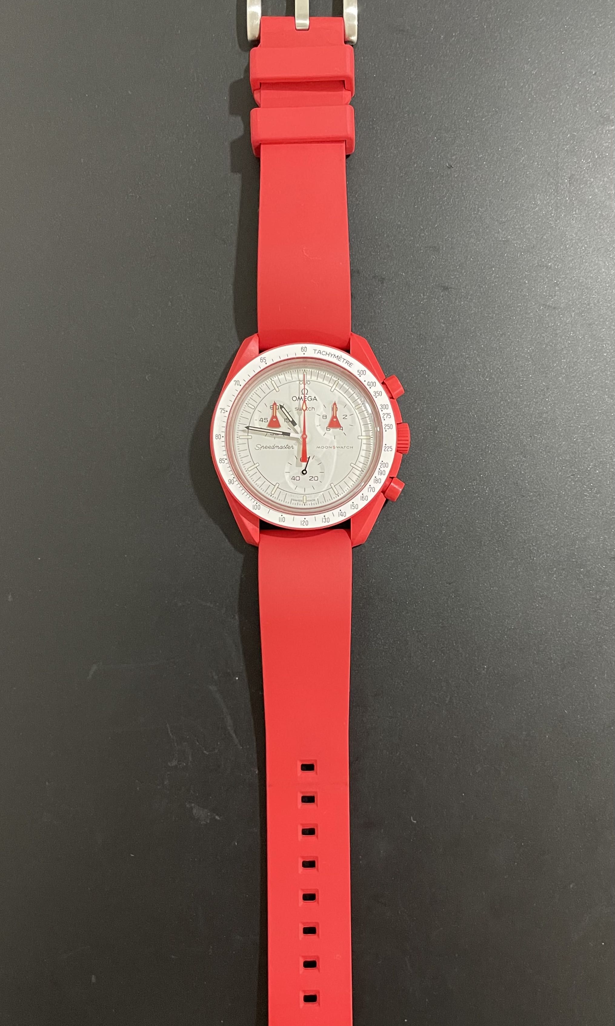 Omega X Swatch Moonswatch (Mars), Luxury, Watches on Carousell