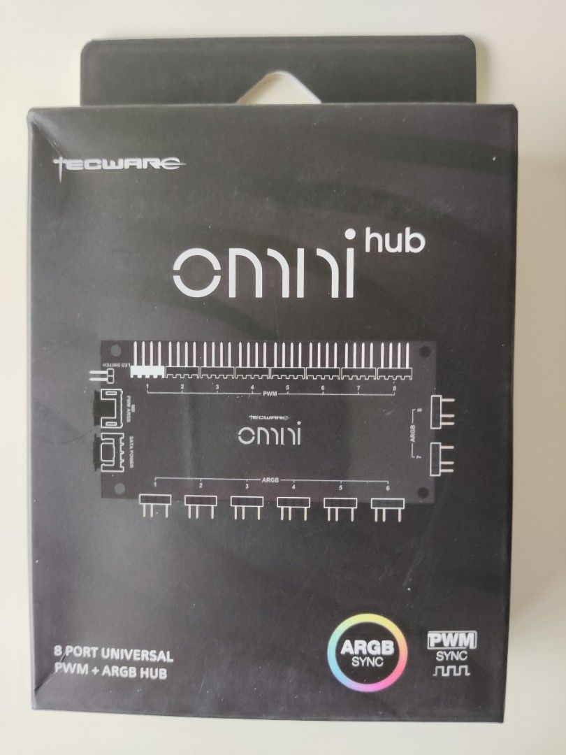 Omni hub (8 Port Universal PWN Fan + ARGB Hub), Computers & Tech, Parts & Accessories, Computer ...