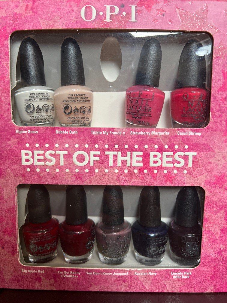 OPI Best of the Best nail polish set, Beauty & Personal Care, Hands ...