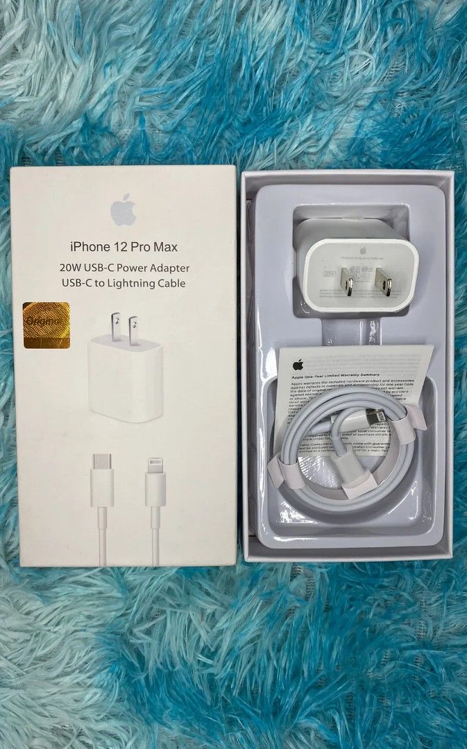 ORIGINAL IPHONE CHARGER 20W ADAPTER AND TYPE-C TO LIGHTNING CABLE FAST ...