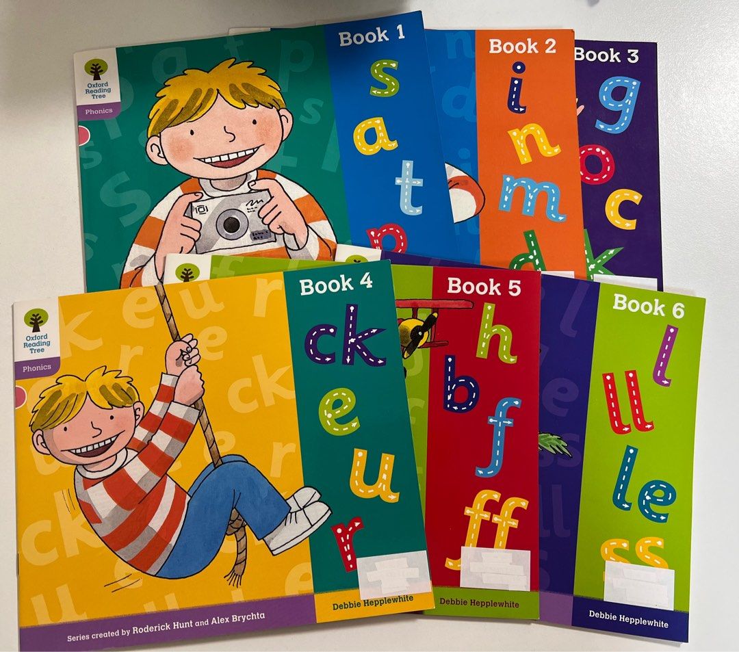Oxford reading tree- phonics Book1-6, 興趣及遊戲, 書本 & 文具, 教科書 - Carousell