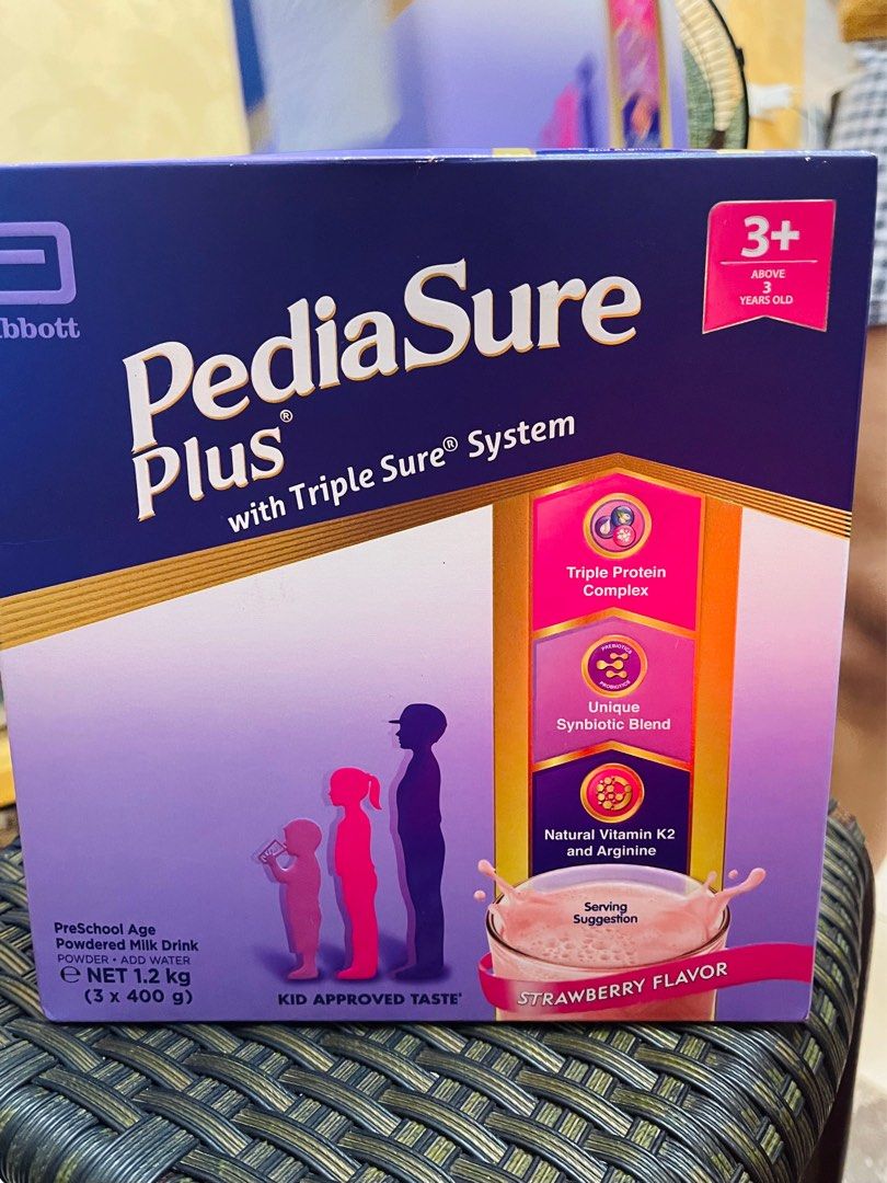 PEDIASURE 3+ STRAWBERRY FLAVOR 1.2kg. on Carousell