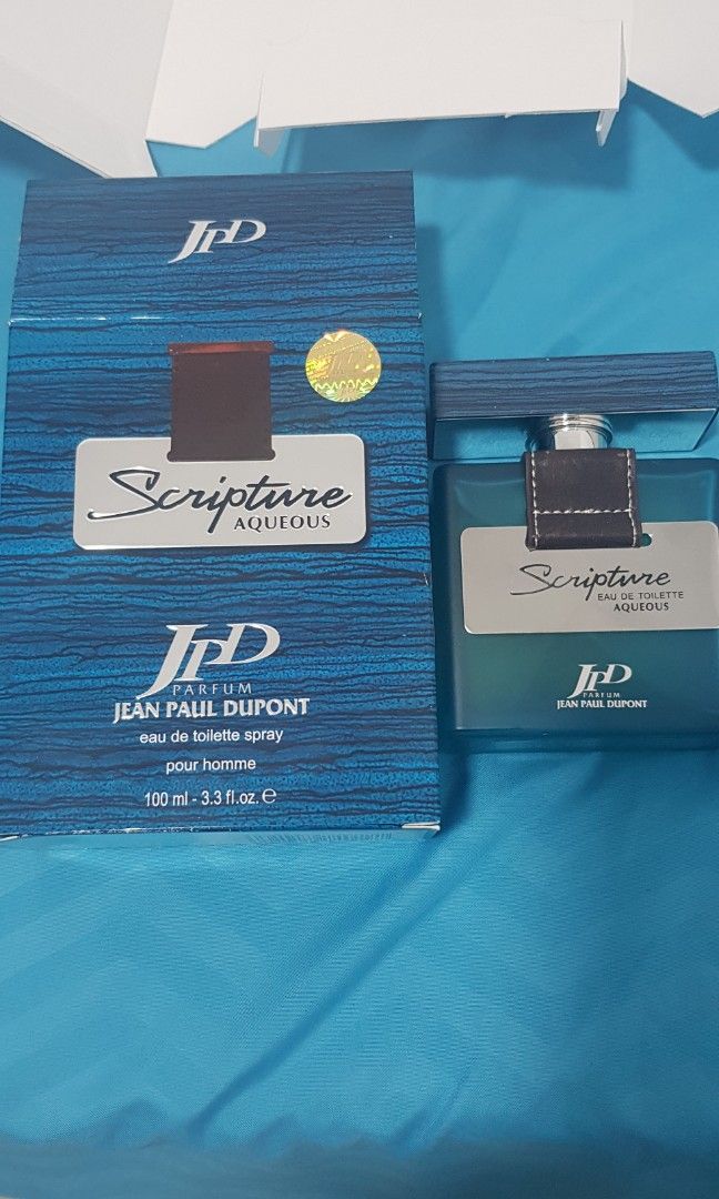 Perfume for Men - Jean Paul Dupont ScriptureAqueous EDT 100ml, Beauty ...